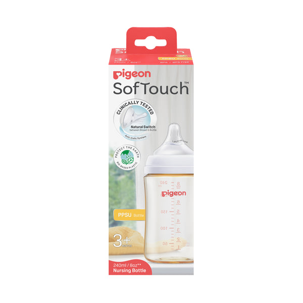 SOFTOUCH BPP BOTTLE PPSU 240ML – Pigeon Australia