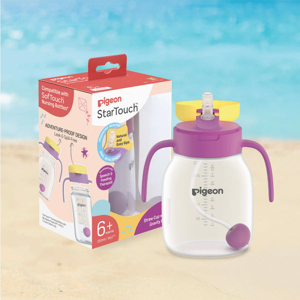 StarTouch™ Straw Cup with Gravity Ball 250ml - Berry Blast – Pigeon ...