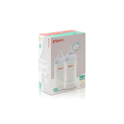 SofTouch Wide Neck Baby Bottles - Pigeon Australia